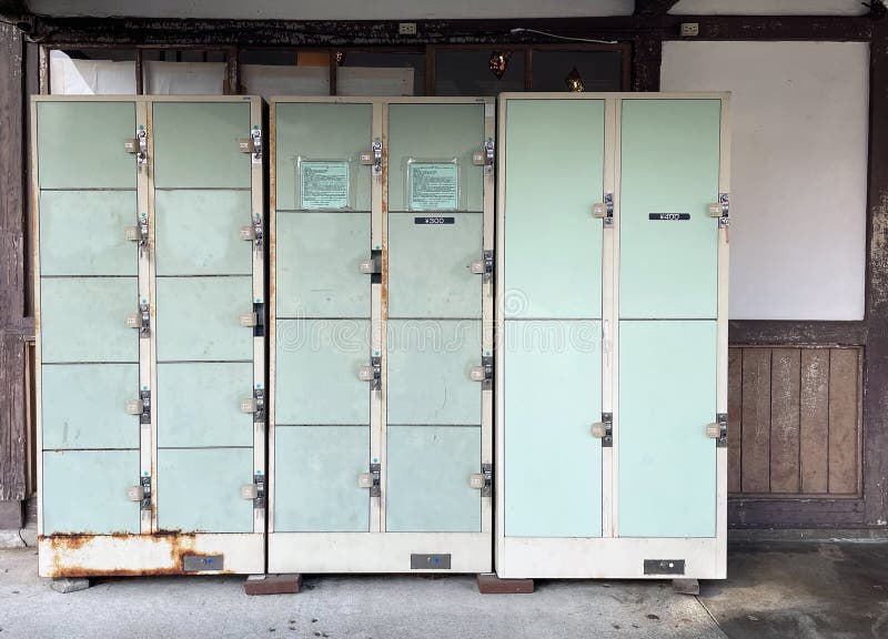 Coin Lockers at a Train Station in Japan Stock Photo - Image of station ...