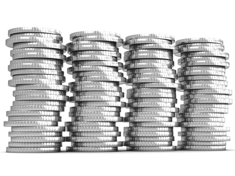 Coin money savings stack stock illustration. Illustration of fund ...