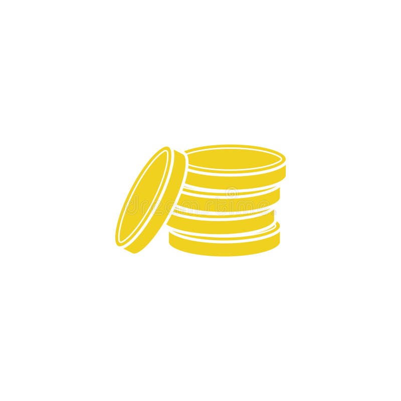 Coin Money Stack Icon Design Template Vector Stock Vector ...