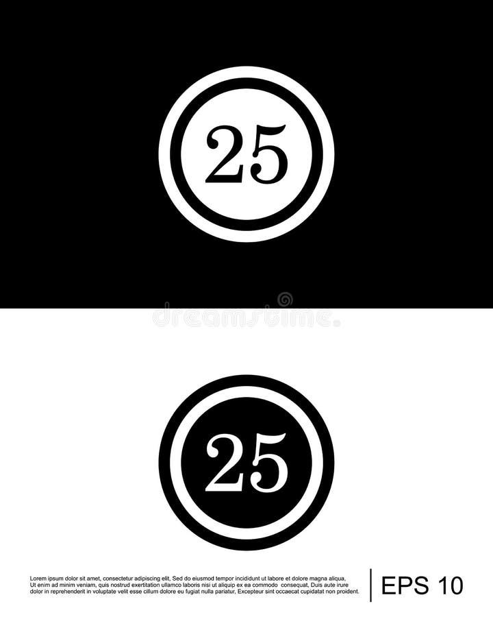 Coin Number, Button Number Icon Template Stock Vector - Illustration of ...