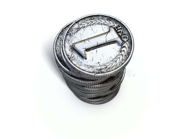Coin Number One Stack stock photo. Image of cash, growth - 66081506