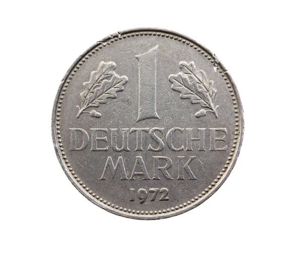 Coin in one DM stock photo. Image of numismatics, macro - 21171810
