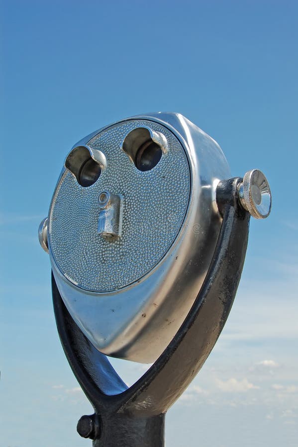 Coin-operated Tourist Binoculars Stock Photo - Image of coin ...