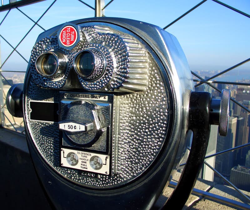 Coin-operated binoculars stock image. Image of view, clipping - 17693275