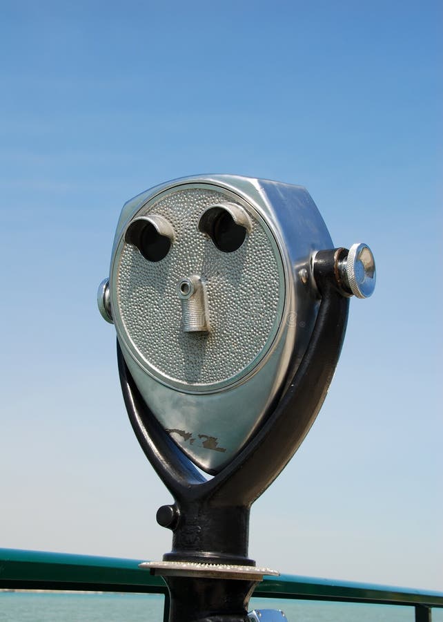 Coin-operated binoculars stock image. Image of view, clipping - 17693275
