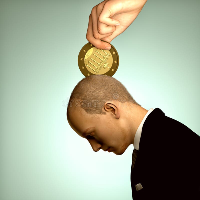 Coin Operated Man stock illustration. Illustration of sucess - 110053932