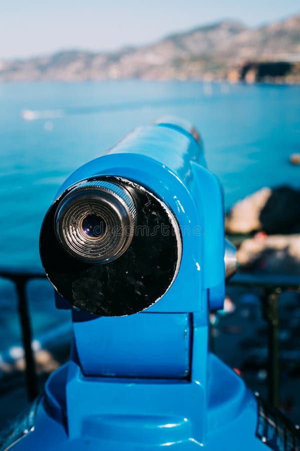 Coin Operated Telescope for Sightseeing Stock Image - Image of ...