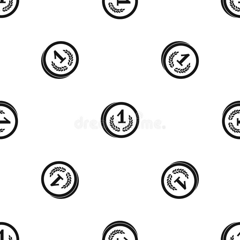 Coin Pattern Seamless Black Stock Vector - Illustration of icon ...