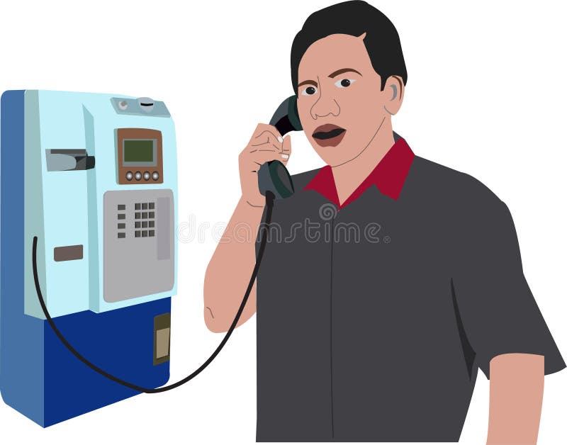 Coin payphone stock vector. Illustration of metal, coin - 211768210