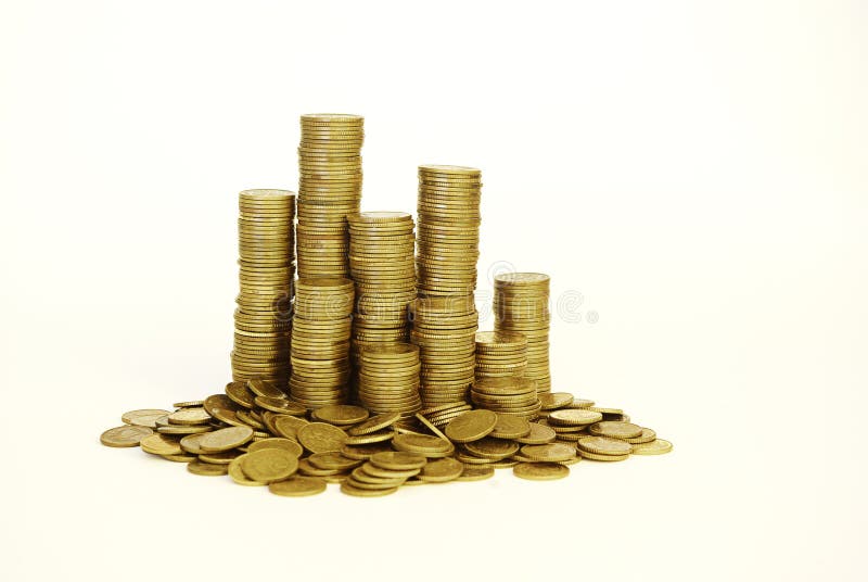 Coin pile stock photo. Image of chest, worth, savings - 33809166
