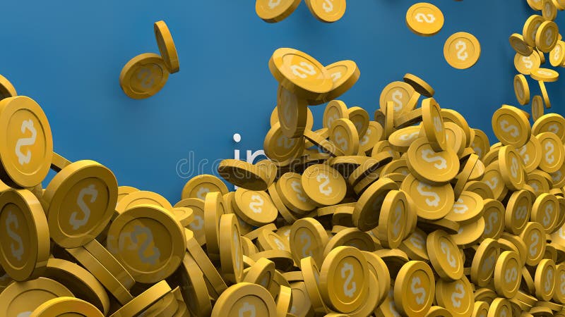 Coin Piling Up Property Value Increasing Coins Animation Stock Video ...