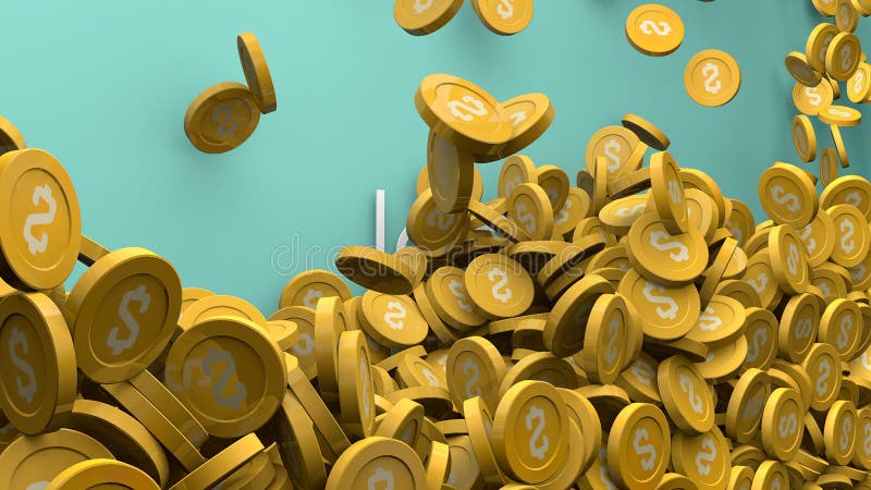 Coin Piling Up Rising Labor Cost Animation. Stock Video - Video of ...