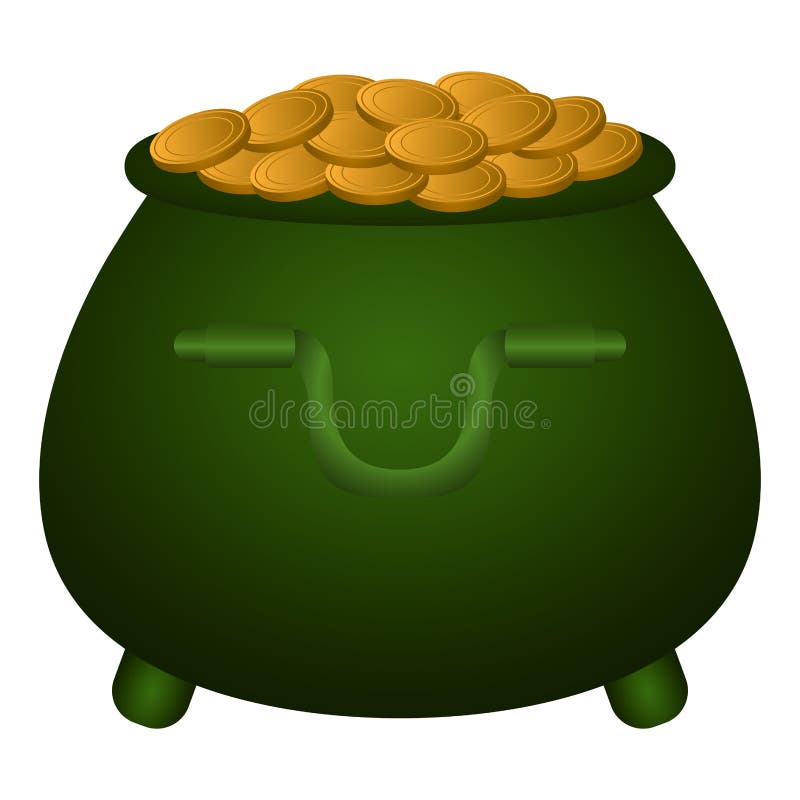 Coin pot image stock vector. Illustration of irish, season - 108343911