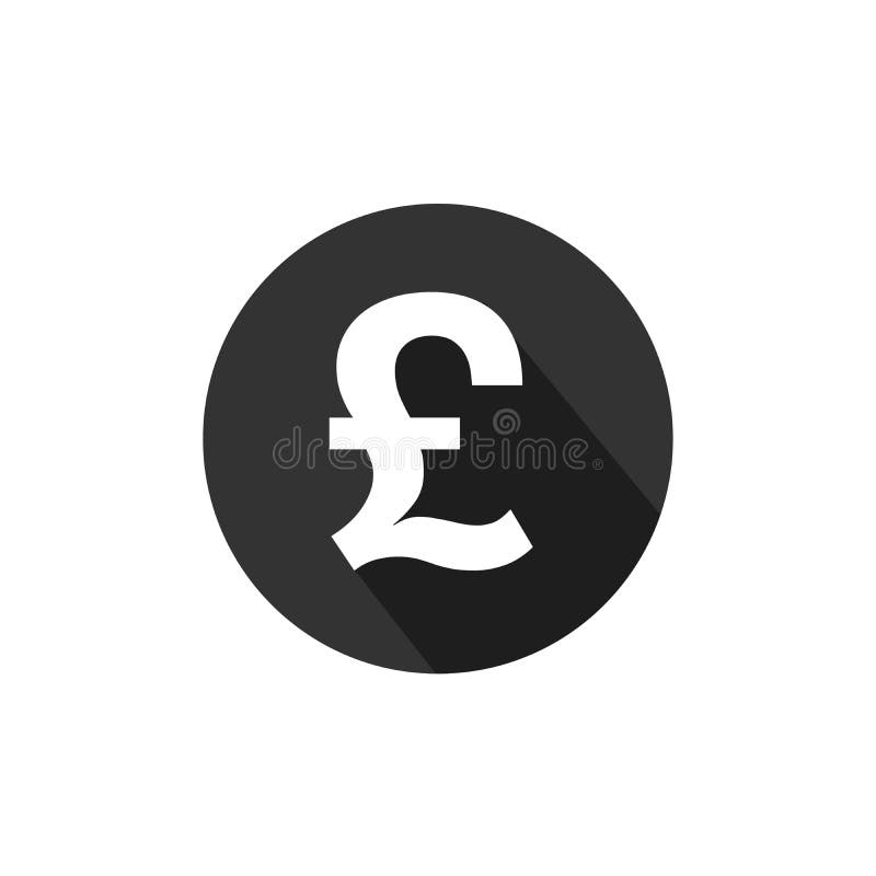 Coin Pound, Currency Pound Coin Symbol on White Background Stock ...