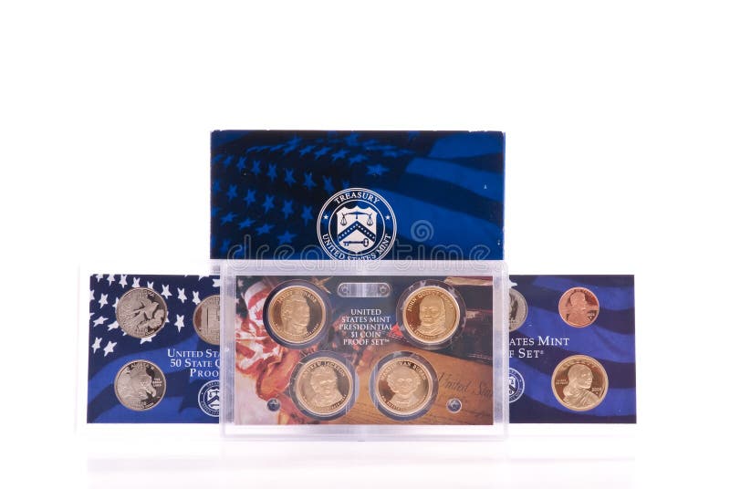 Coin Proof Sets editorial stock image. Image of liberty - 18225334