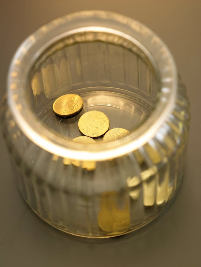 Coin from the saving stock photo. Image of saving, glass - 48404866