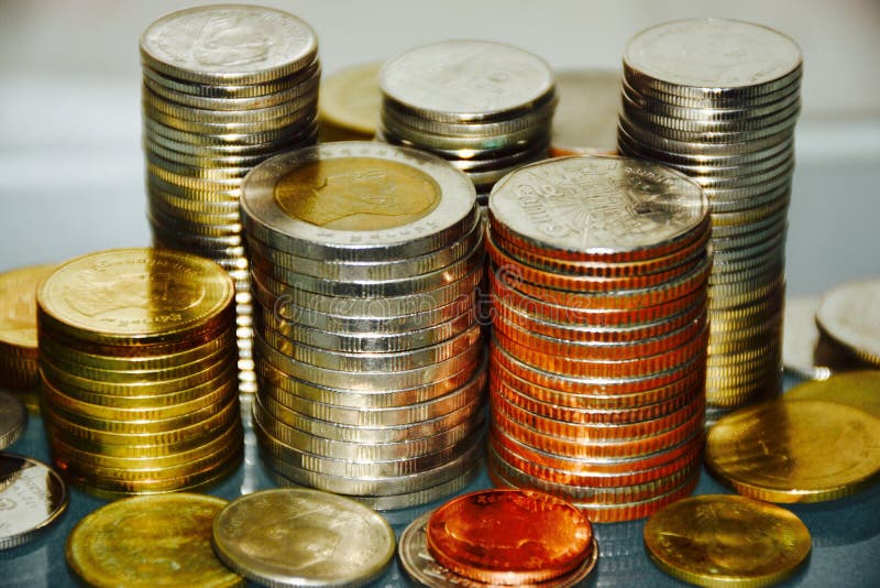 Coin saving millionaire stock photo. Image of saving - 94920632