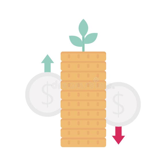 Coin Seed Flat Vector Icon Which Can Easily Modify or Edit Stock Vector ...