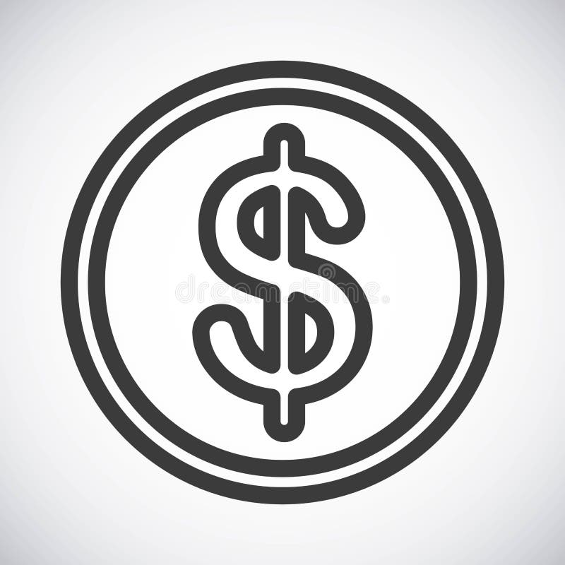 Coin. Silhouette Icon Design. Vector Graphic Stock Vector ...
