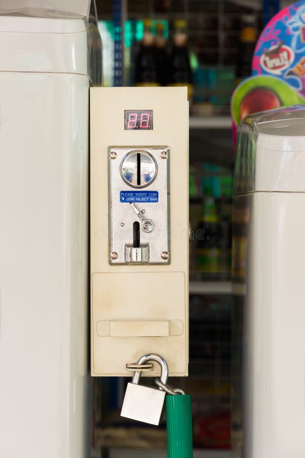 Old vending coin slot. stock photo. Image of machine, background - 5537892