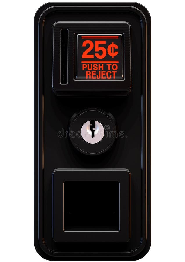 Coin Slot Facade stock illustration. Illustration of metal - 174533463