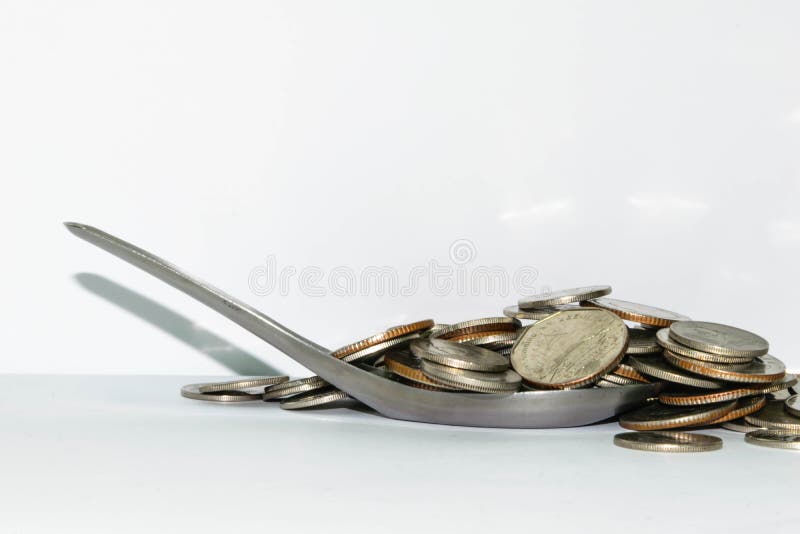 Coin spoon stock photo. Image of pyramid, smile, businesspeople - 49703256