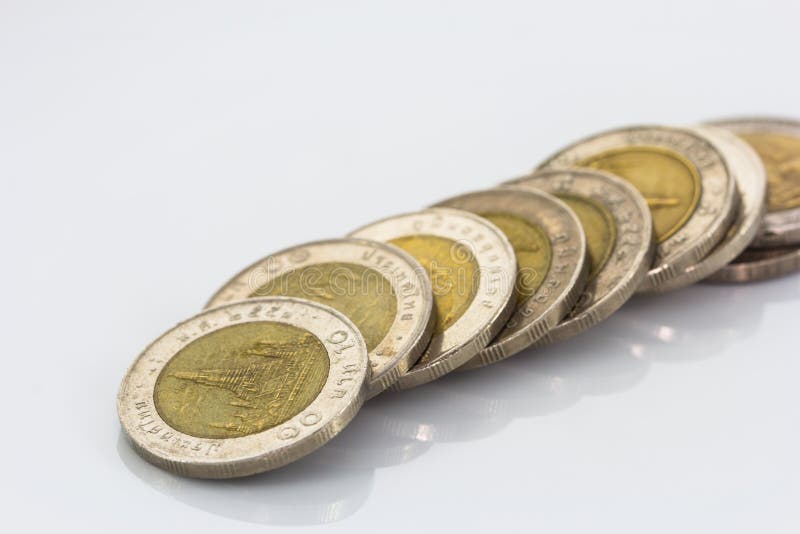 Coin stack stock image. Image of nickel, stack, money - 52680743