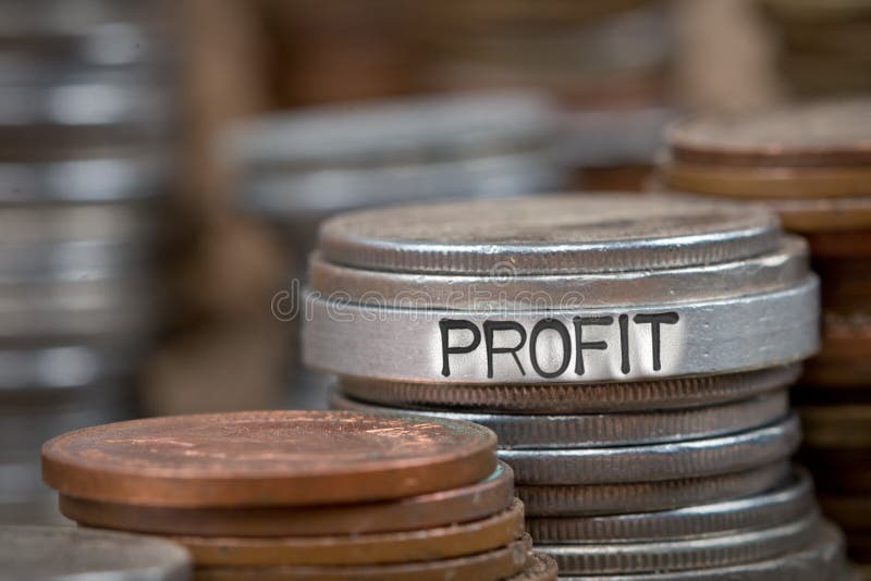 Coin Stack with Profit Concept Stock Image - Image of economy, account ...