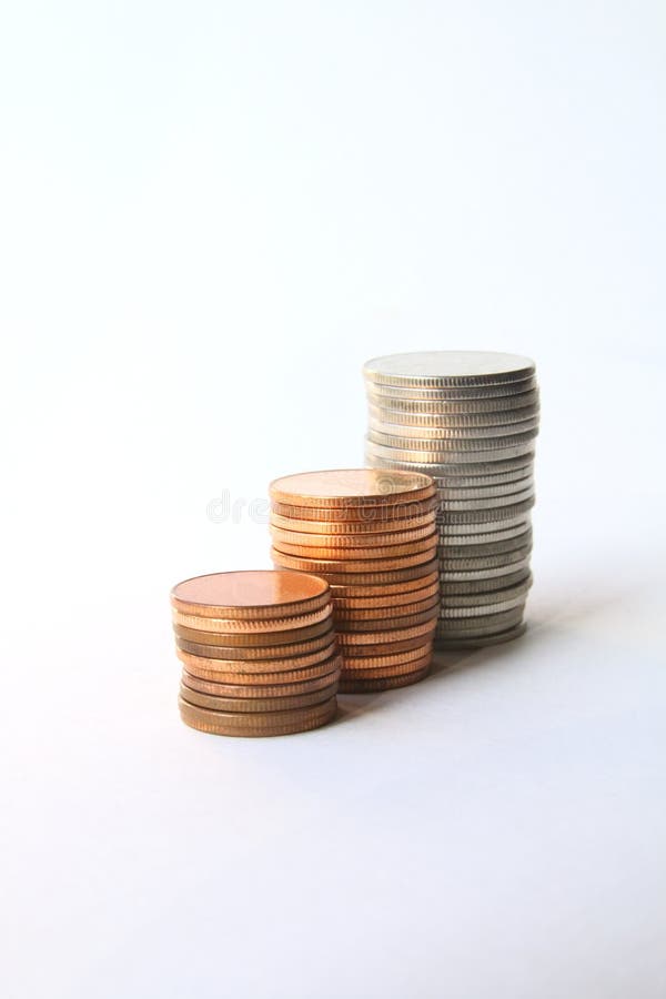 Coin stack stock photo. Image of money, market, financial - 45965704