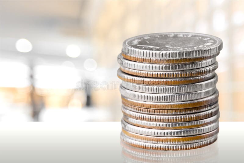 Coin stock photo. Image of nickel, stack, penny, making - 114585760