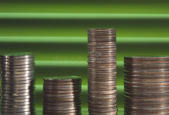 Coin stack graph stock photo. Image of finance, graphic - 5644810