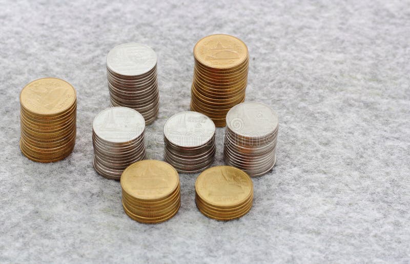 Coin stack growing stock image. Image of concept, denomination - 77230767