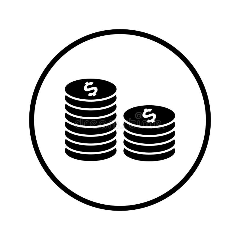 Coin Stack icon stock illustration. Illustration of vector - 269753287