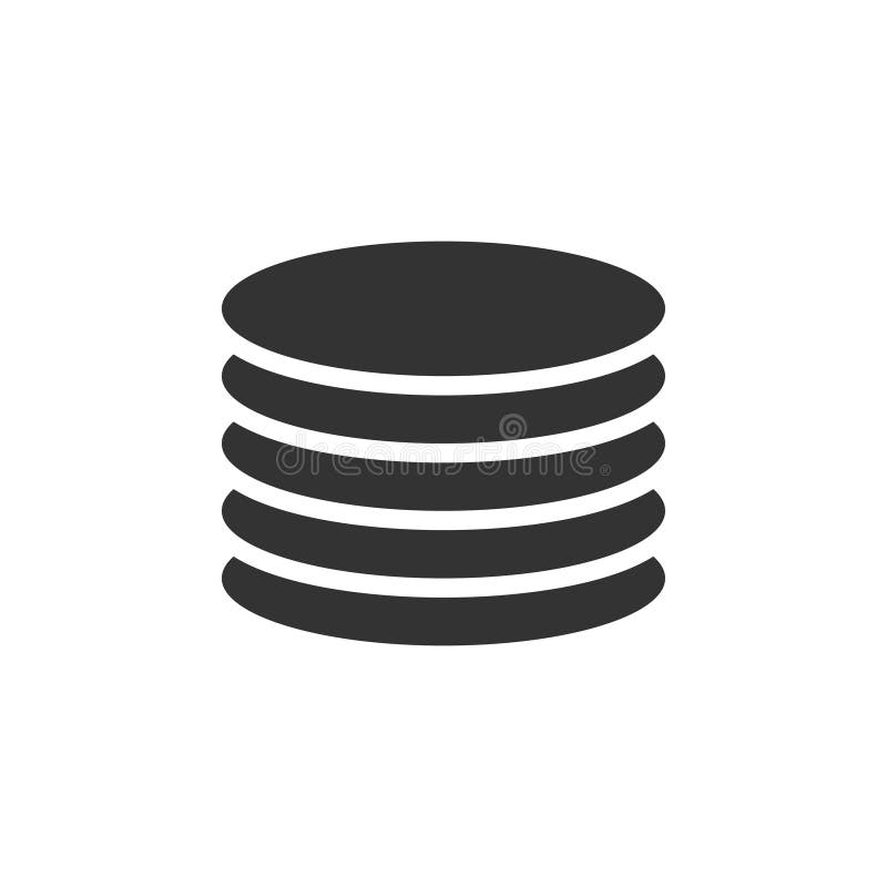 Coin Stack Icon Graphic Design Template Vector Stock Vector ...