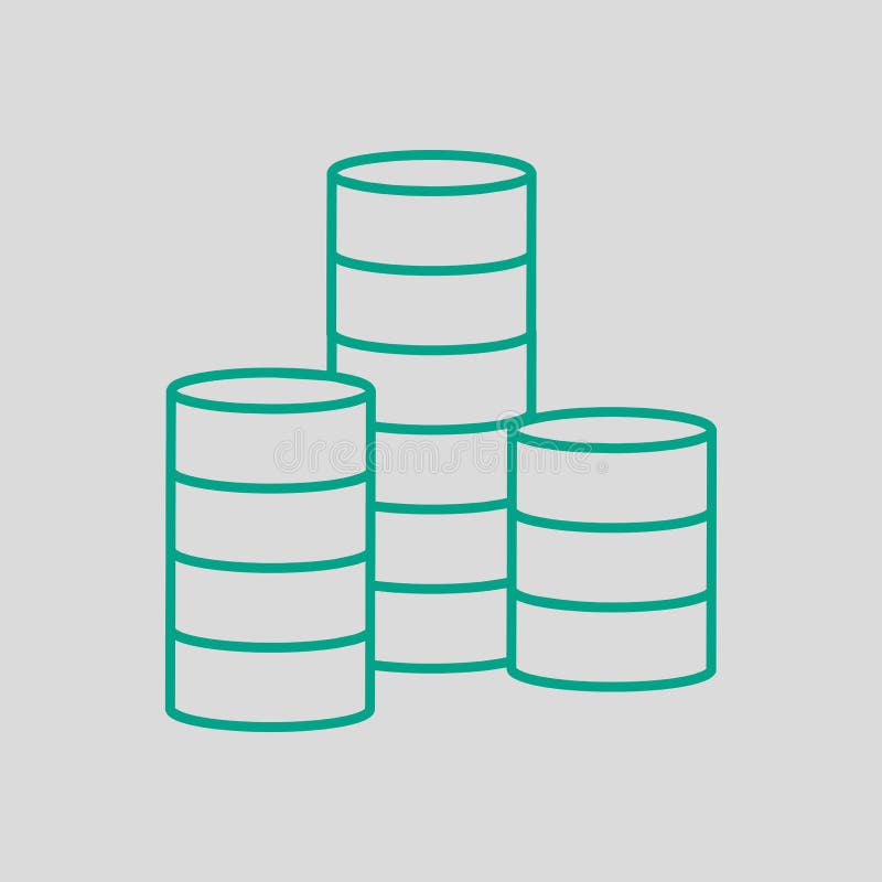 Coin Stack Icon stock vector. Illustration of finance - 148736774