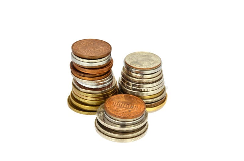 Coin stack stock photo. Image of diagram, stack, rate - 33958502