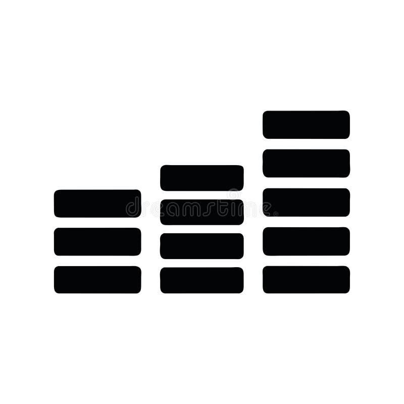 Coin stacks icon stock vector. Illustration of credit - 295531514