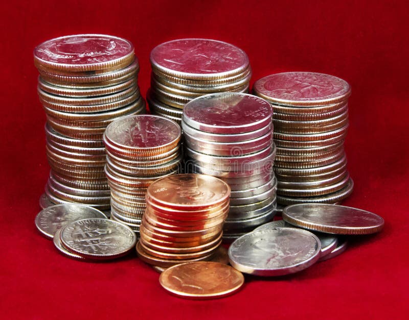 Coin Stacks stock image. Image of financial, rich, investment - 87751437