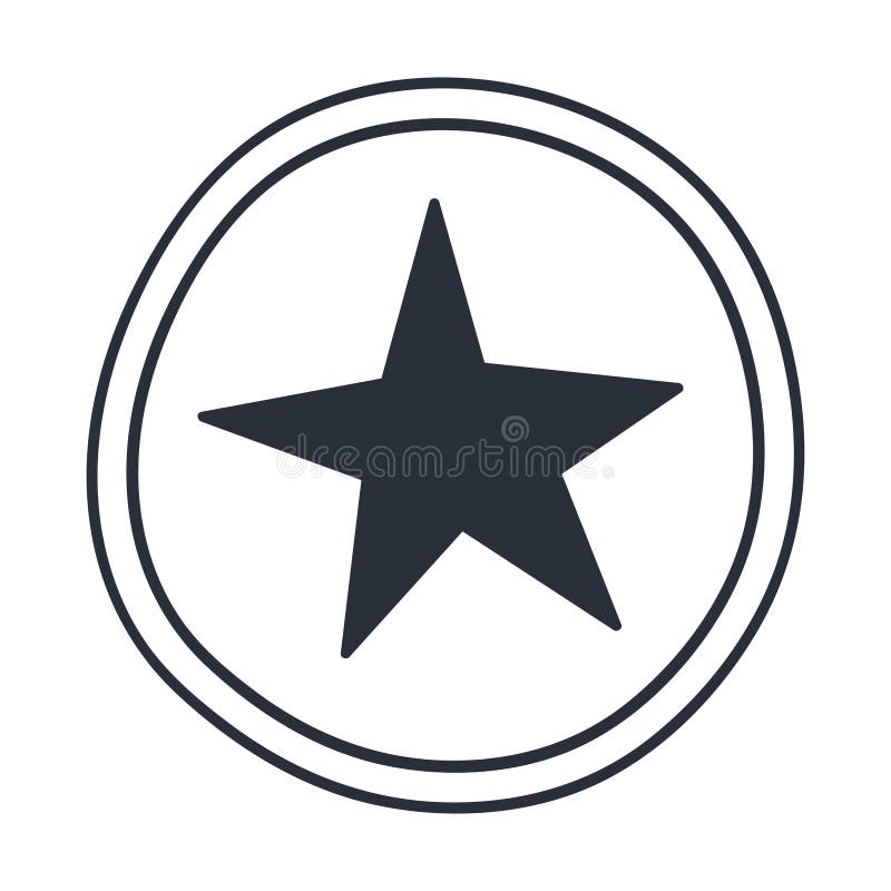 Coin with star stock vector. Illustration of payment - 225610328