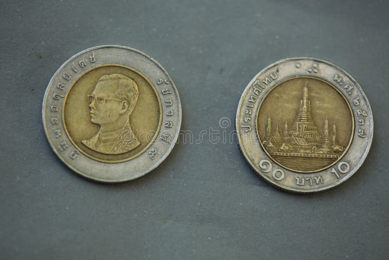 Thailand 1 Baht Coins Back Stock Images - Download 133 Royalty Free Photos