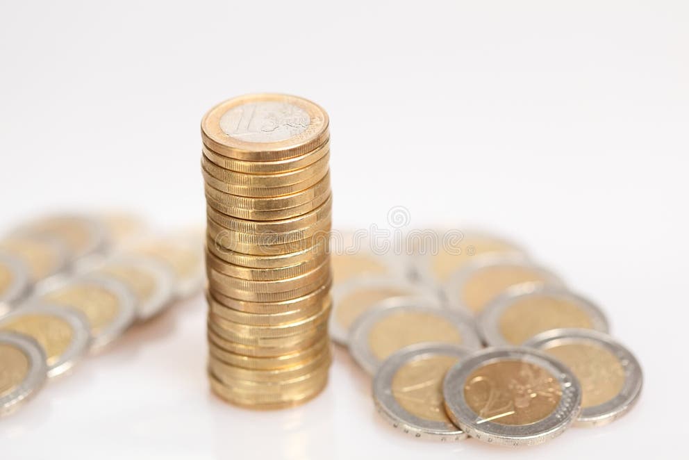 Coin tower stock image. Image of jackpot, bank, banking - 25502839