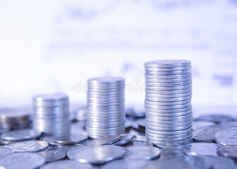 The coin tower stock image. Image of change, stack, money - 105112073