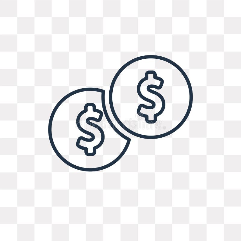 Coin Icon Vector Sign and Symbol Isolated on White Background, Coin ...