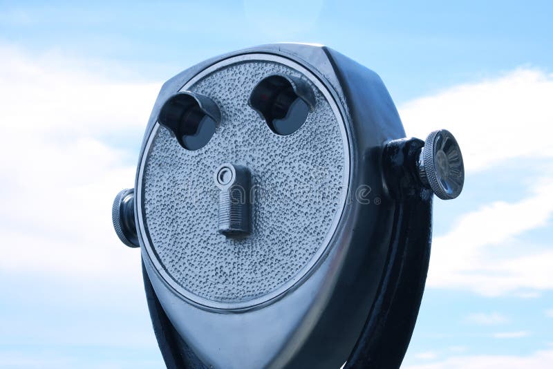 Coin-operated binoculars stock image. Image of view, clipping - 17693275