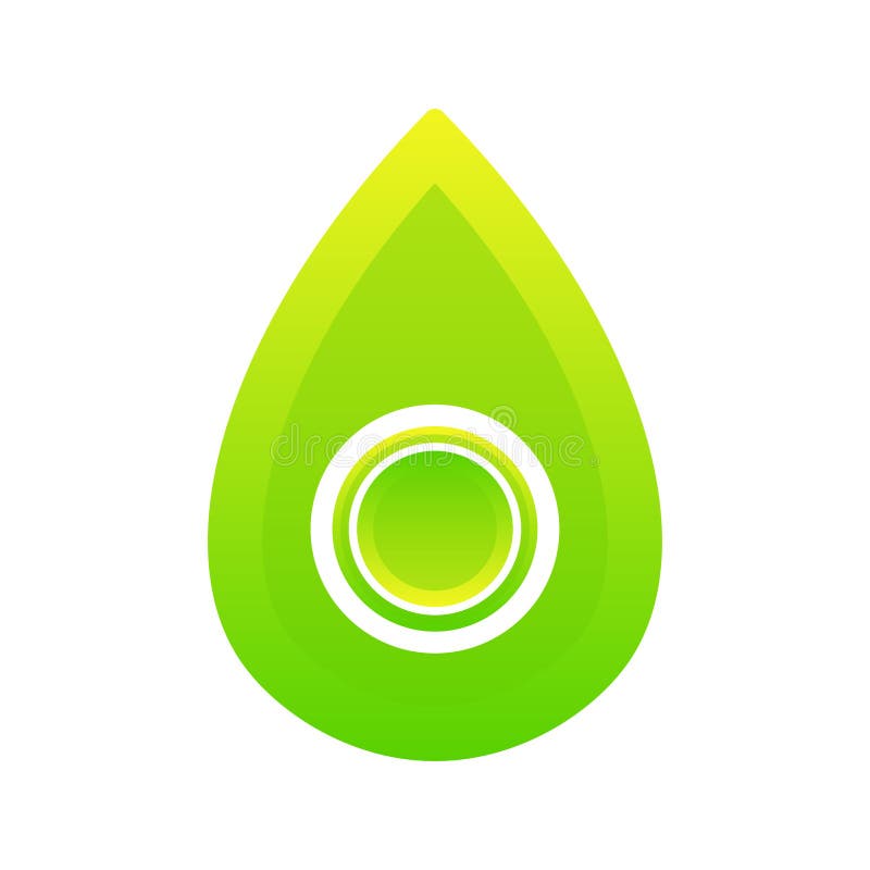 Coin Water Gradient Logo Design Template Icon Stock Vector ...