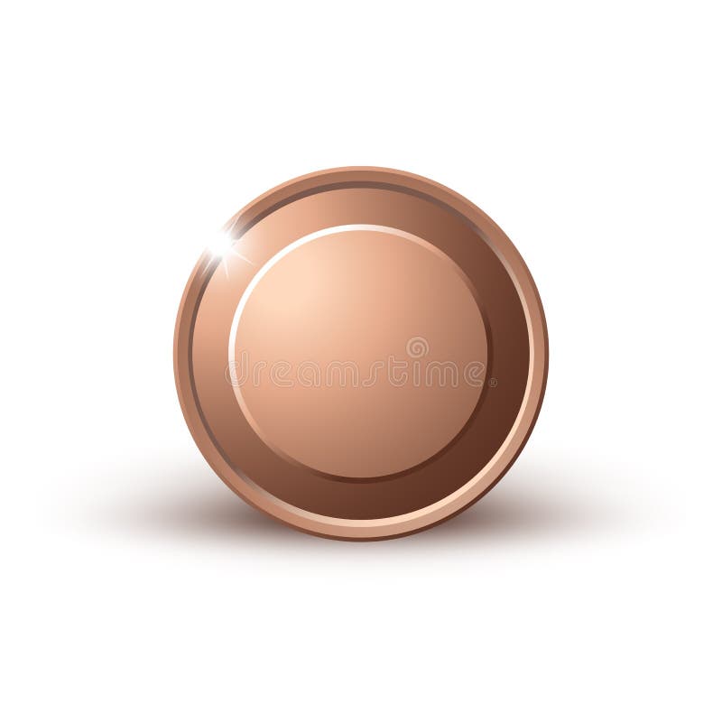 Coin on White Background Isolated Object Abstract Stock Illustration ...