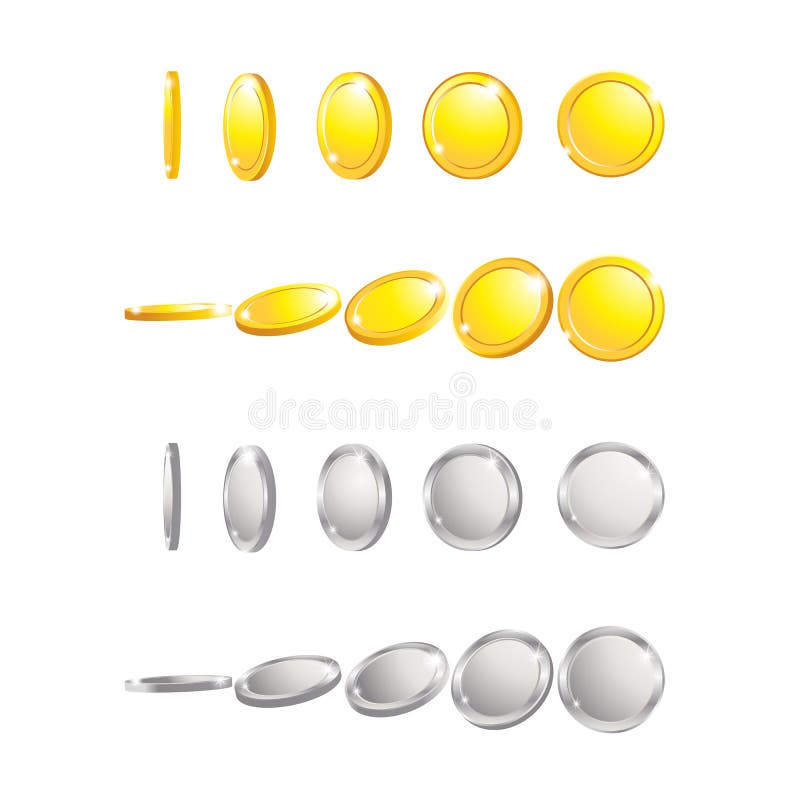 Coin on White Background Isolated Object Abstract Stock Illustration ...