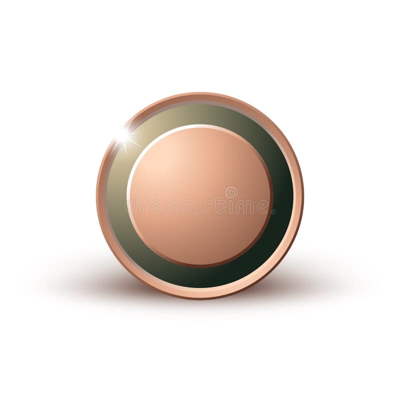 Coin on White Background Isolated Object Abstract Stock Vector ...