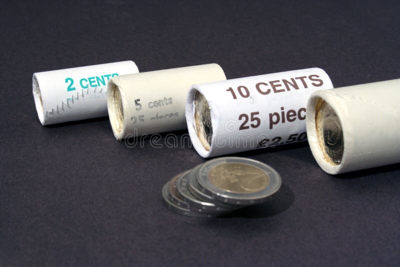 Coin Wrappers stock image. Image of hand, cash, budget - 428177