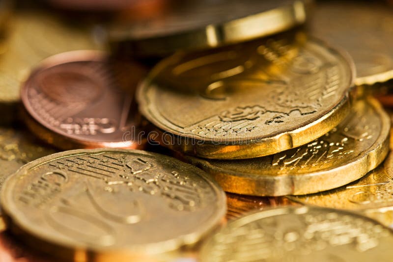 Coins stock image. Image of earn, close, stack, gold - 13611239